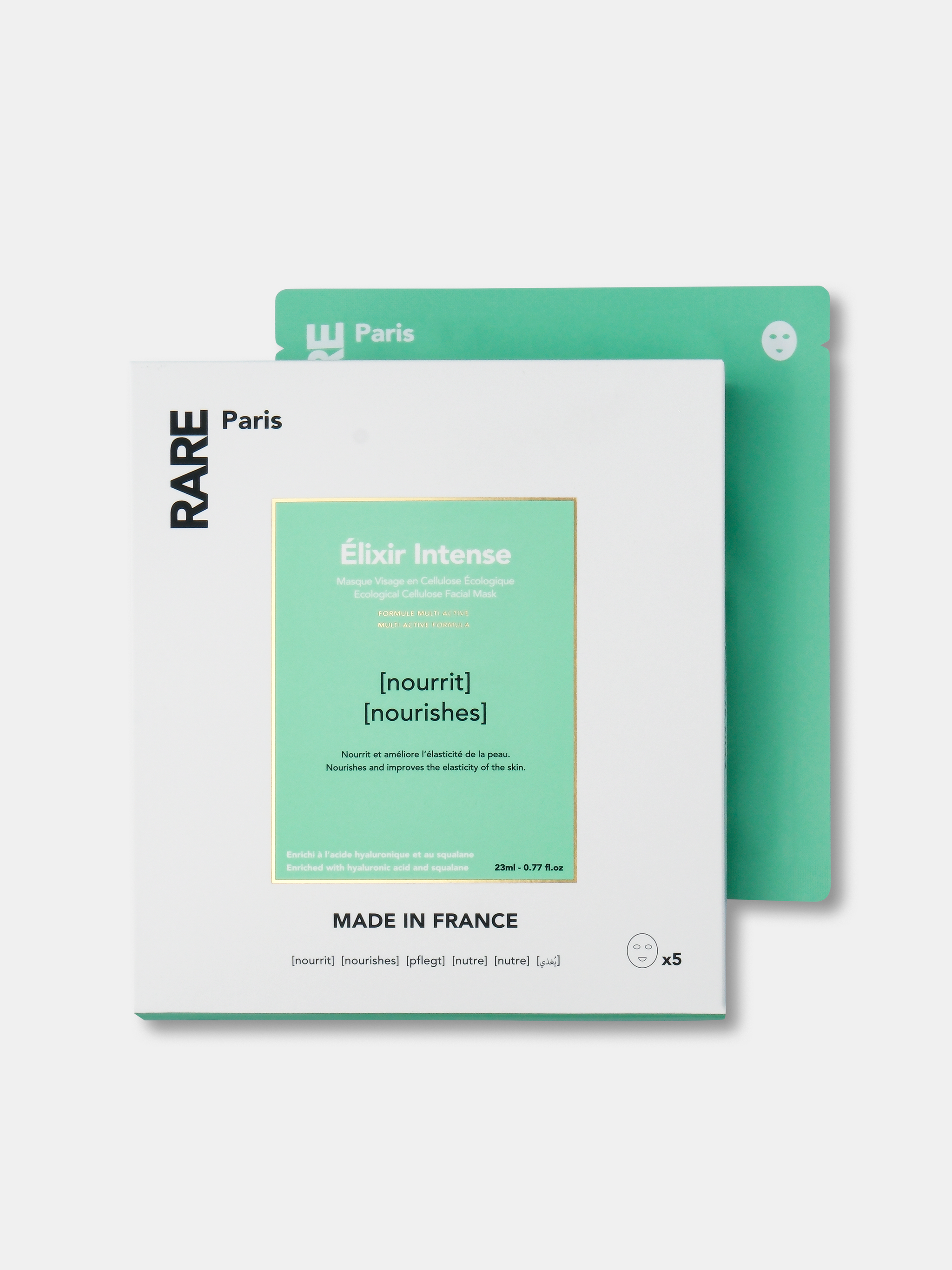Rare Paris Élixir Intense sheet Mask box – PEONY